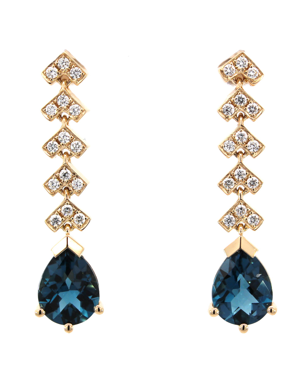 Pear Shaped Stud Drops – House of Bond