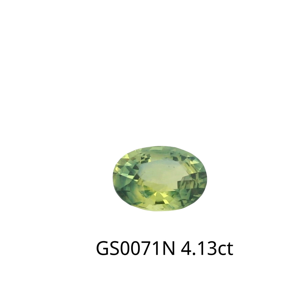 Tri-Colour Green Sapphire Oval 4.13ct – House of Bond