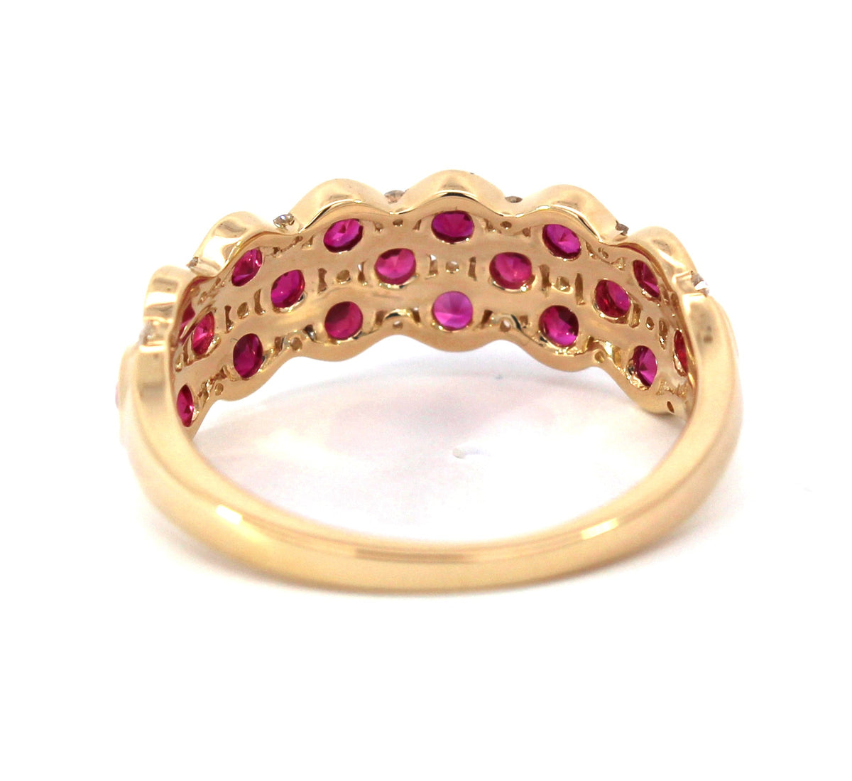 Ruby & Diamond Lattice Ring – House of Bond